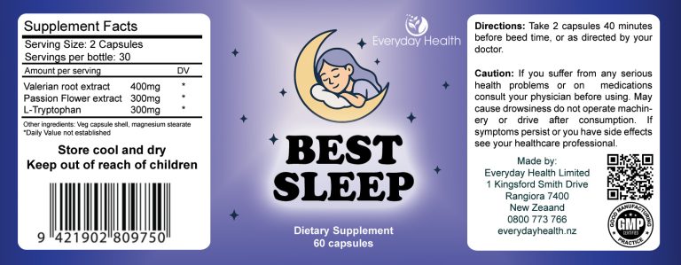 Best Sleep - 60 Capsules - When You Need To Sleep - NZ Made
